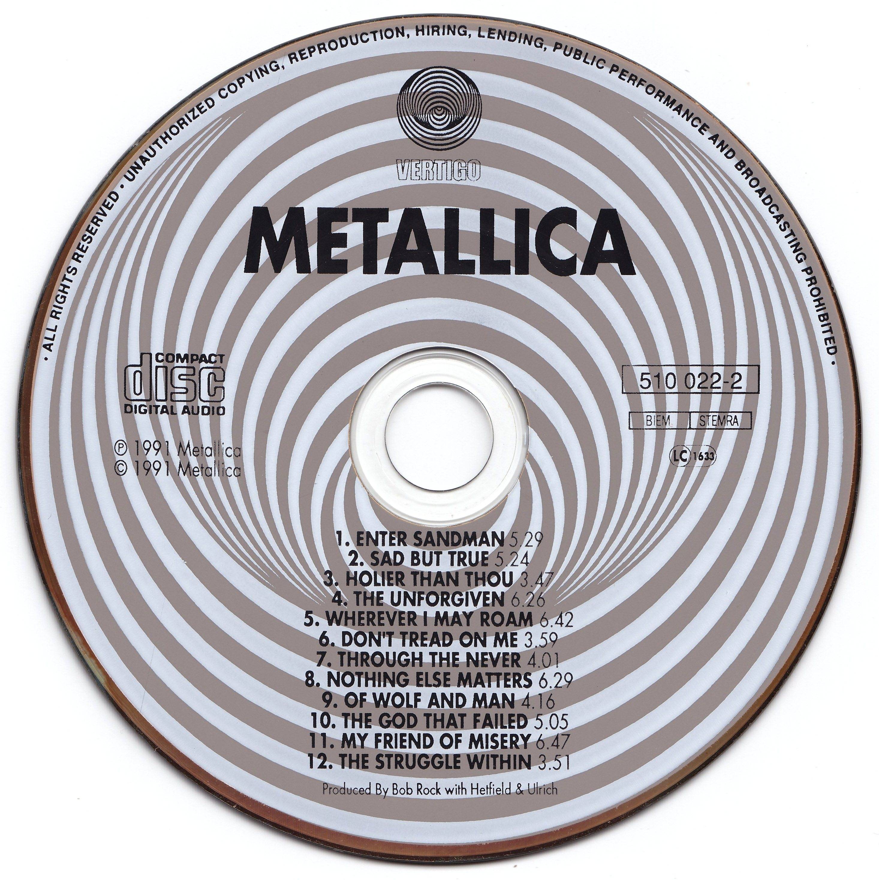 Metallica Metallica : CD UK | CD Covers | Cover Century | Over 1.000. ...